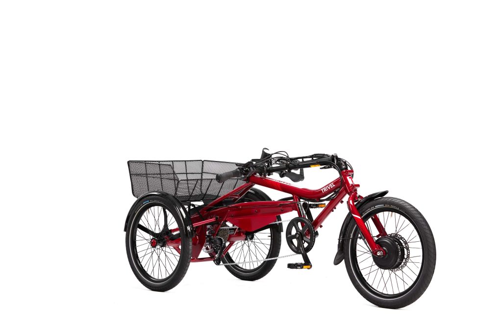 e-Azteca Electric Red Tricycle with Basket - 14 AH Battery | ZIZE Bikes