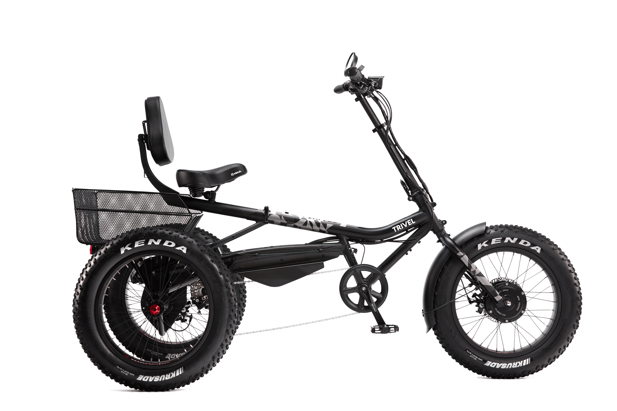 E-Fat Azteca Electric Black Tricycle -10.5 AH Battery | ZIZE Bikes