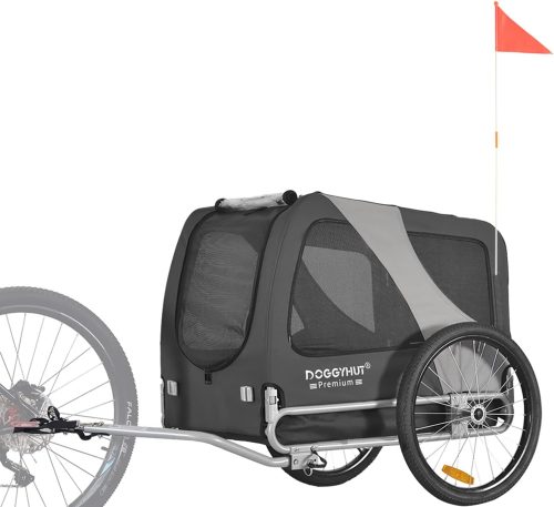 Doggyhut Premium Pet Bike Trailer Bicycle Trailer for Medium or Large ...