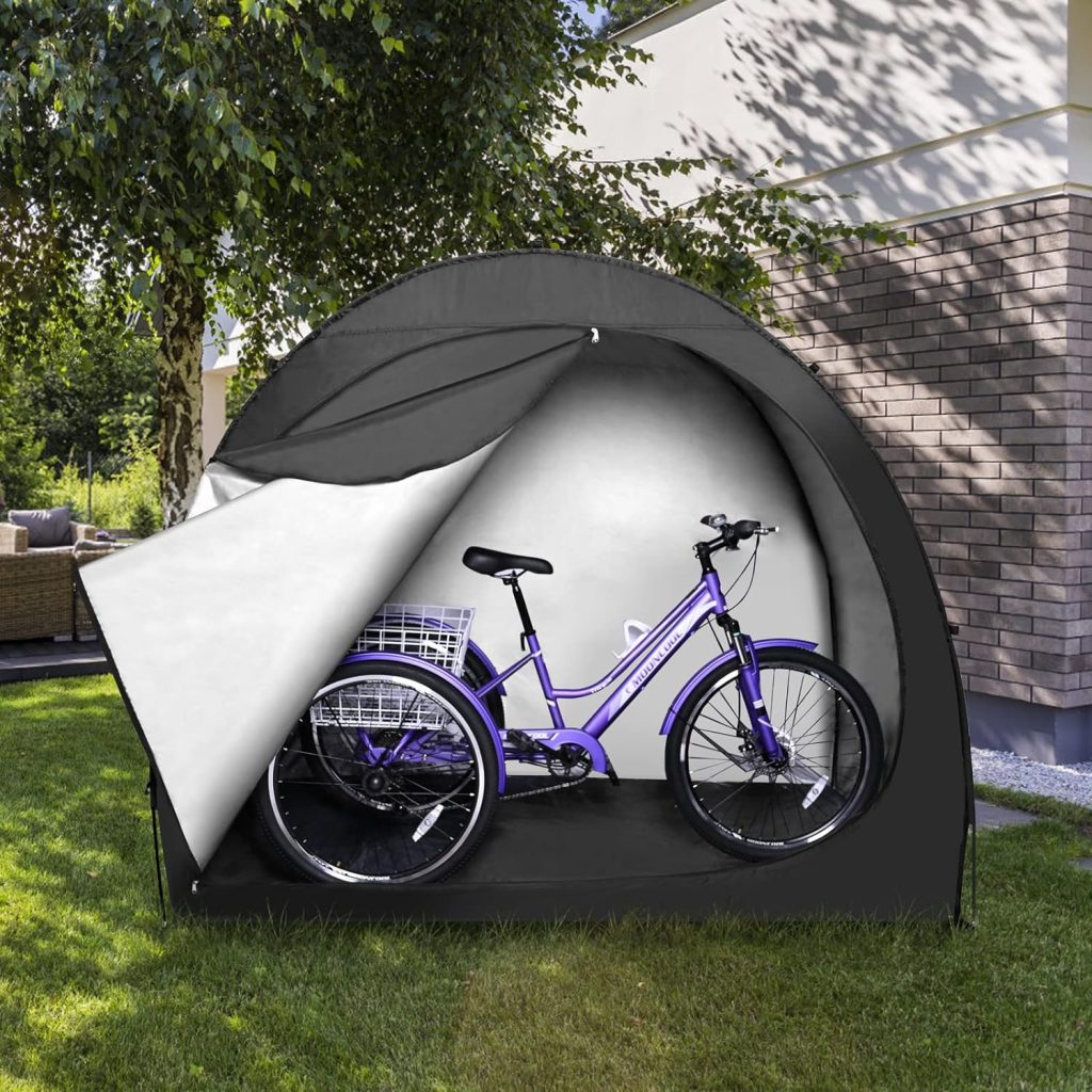 H&ZT Bike Storage Tent, Patio Storage Shed, Outdoor Storage Cover for ...